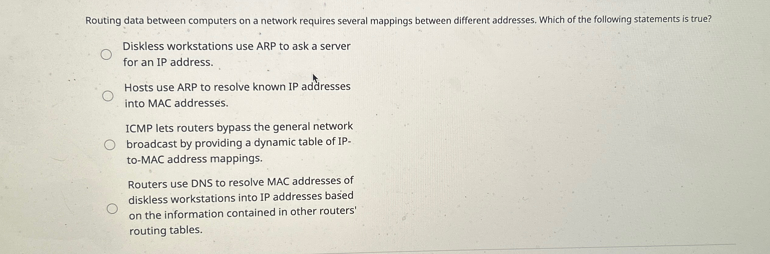 Solved Routing data between computers on a network requires | Chegg.com