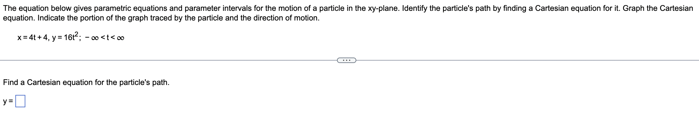Solved The equation below gives parametric equations and | Chegg.com