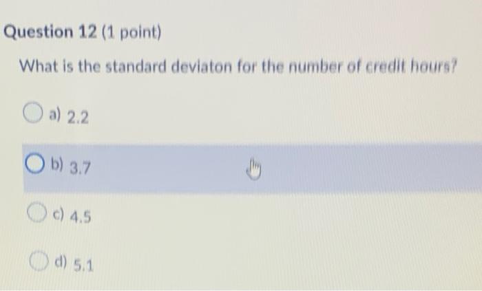 Solved Scenario 3 A survey conducted in a college intro | Chegg.com