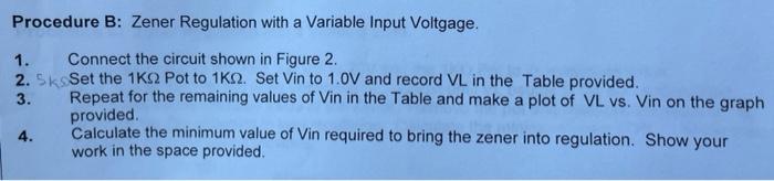 Solved Rs 330 Iz RL Vin VZ 1K 00-20V 1N751 Figure 2: Zener | Chegg.com