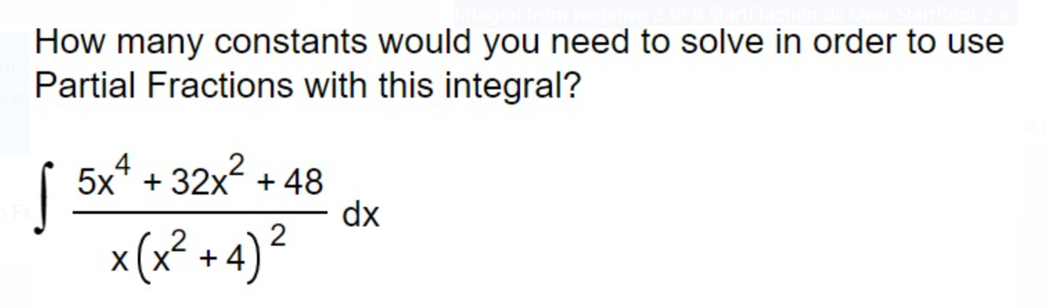 Solved How many constants would you need to solve in order | Chegg.com