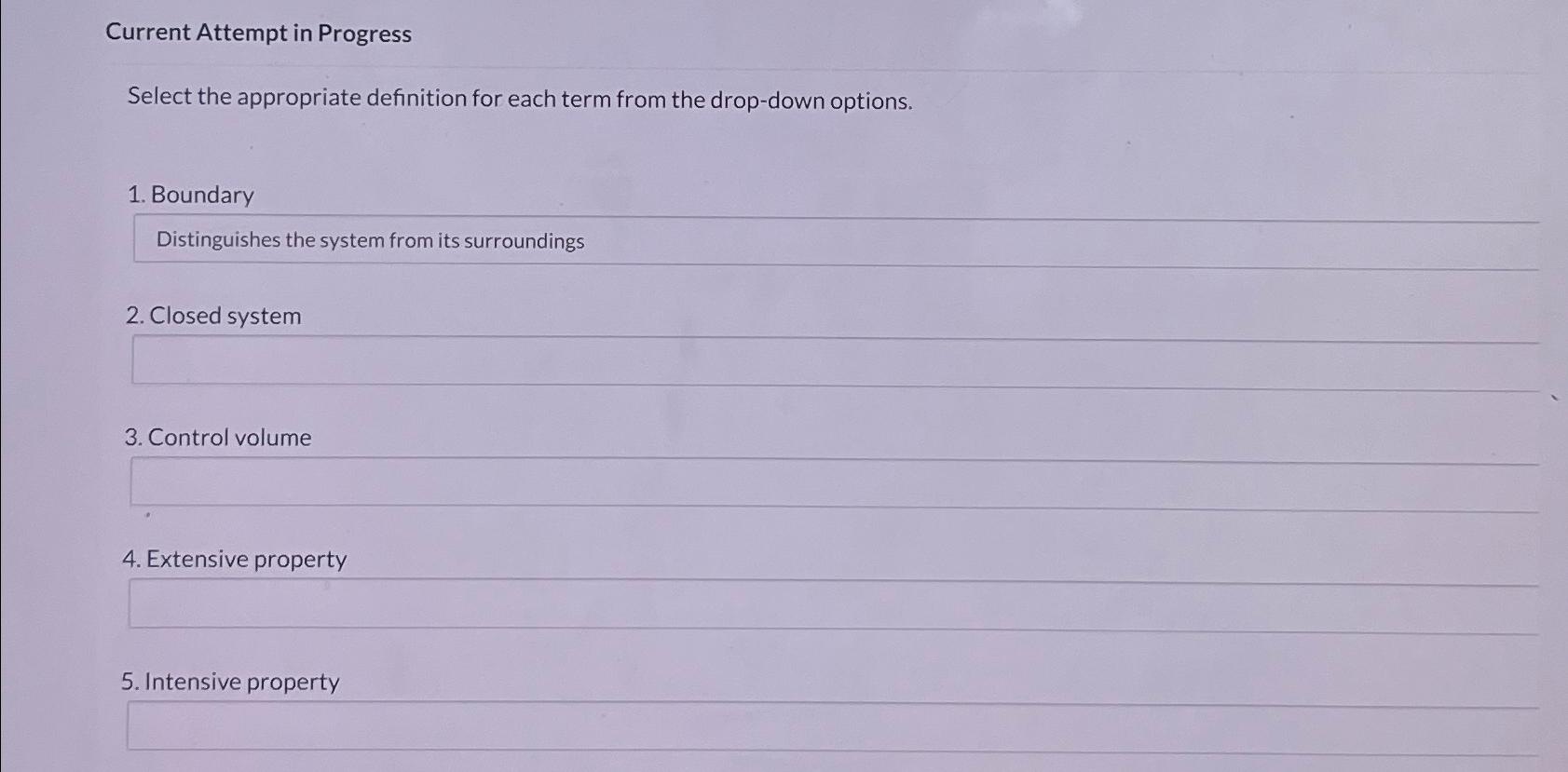 Solved Current Attempt in ProgressSelect the appropriate | Chegg.com