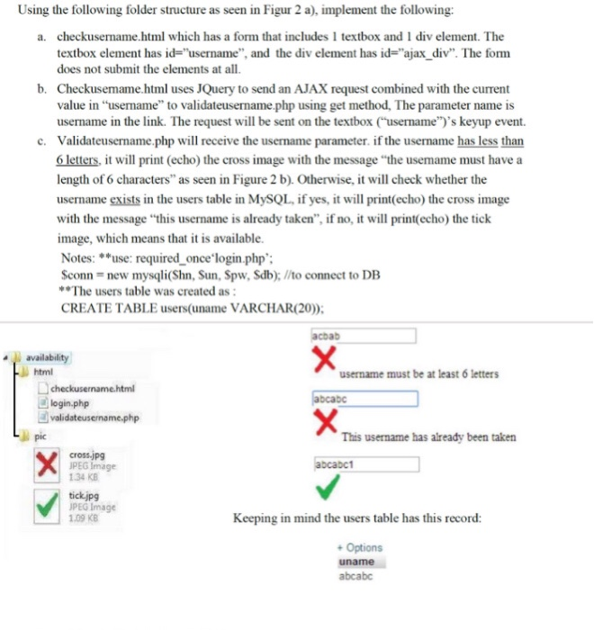 Using the following folder structure as seen in Figur | Chegg.com