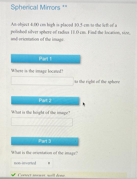 Solved An object 4.00 cm high is placed 10.5 cm to the left | Chegg.com