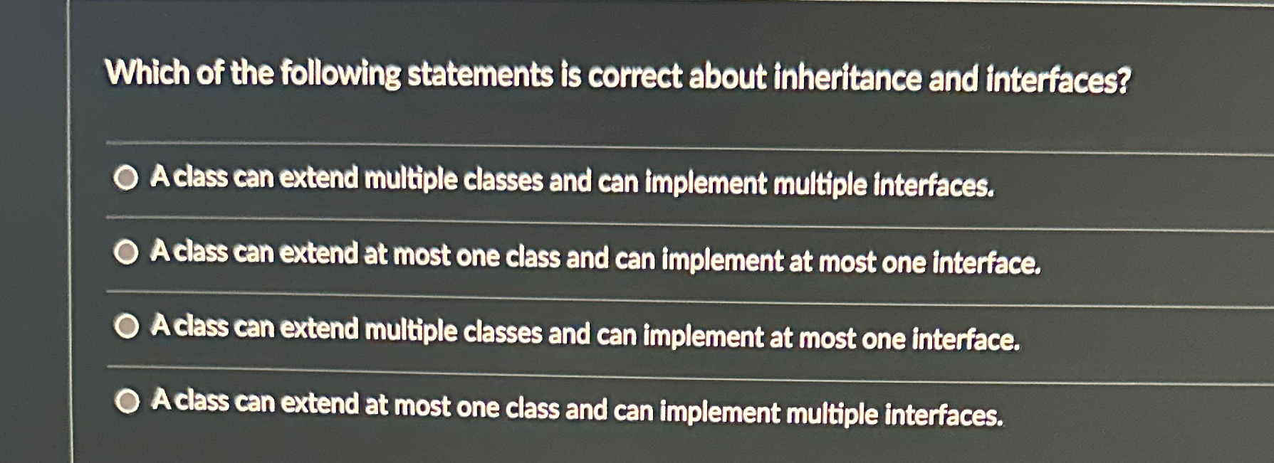 Solved Which of the following statements is correct about | Chegg.com