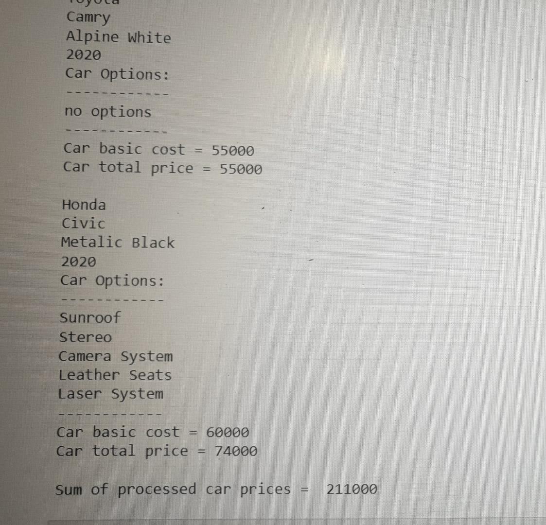 Solved Classes • A class describes objects with the same | Chegg.com