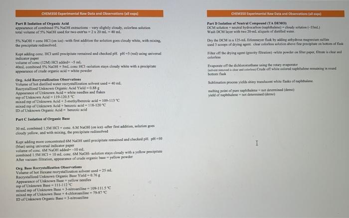CHEM350 Report Book 2012-14 Exp.5 Experiment 5 | Chegg.com