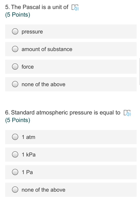 Solved 1. Which of the following properties of a gas is | Chegg.com