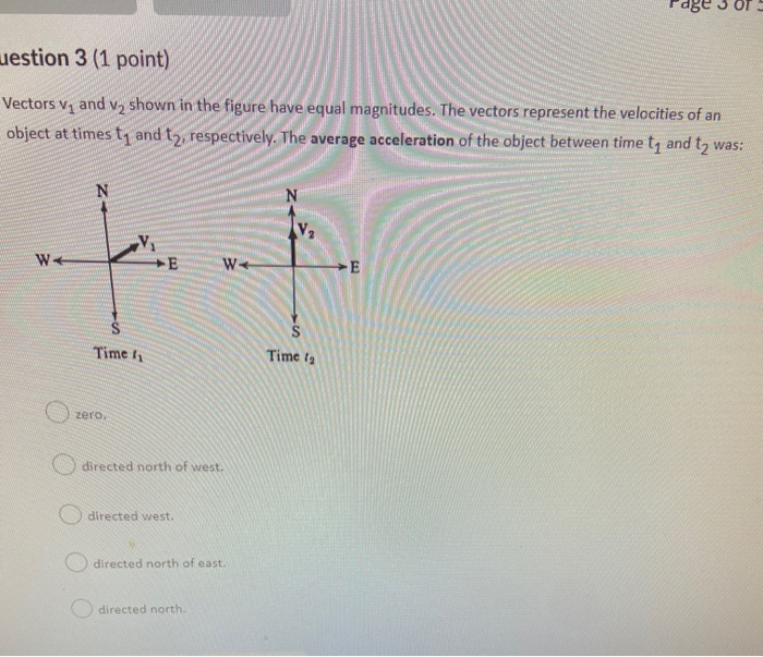 Solved uestion 3 (1 point) Vectors V, and V2 shown in the | Chegg.com Solved uestion 3 (1 point) Vectors V, and V2 shown in the | Chegg.com
