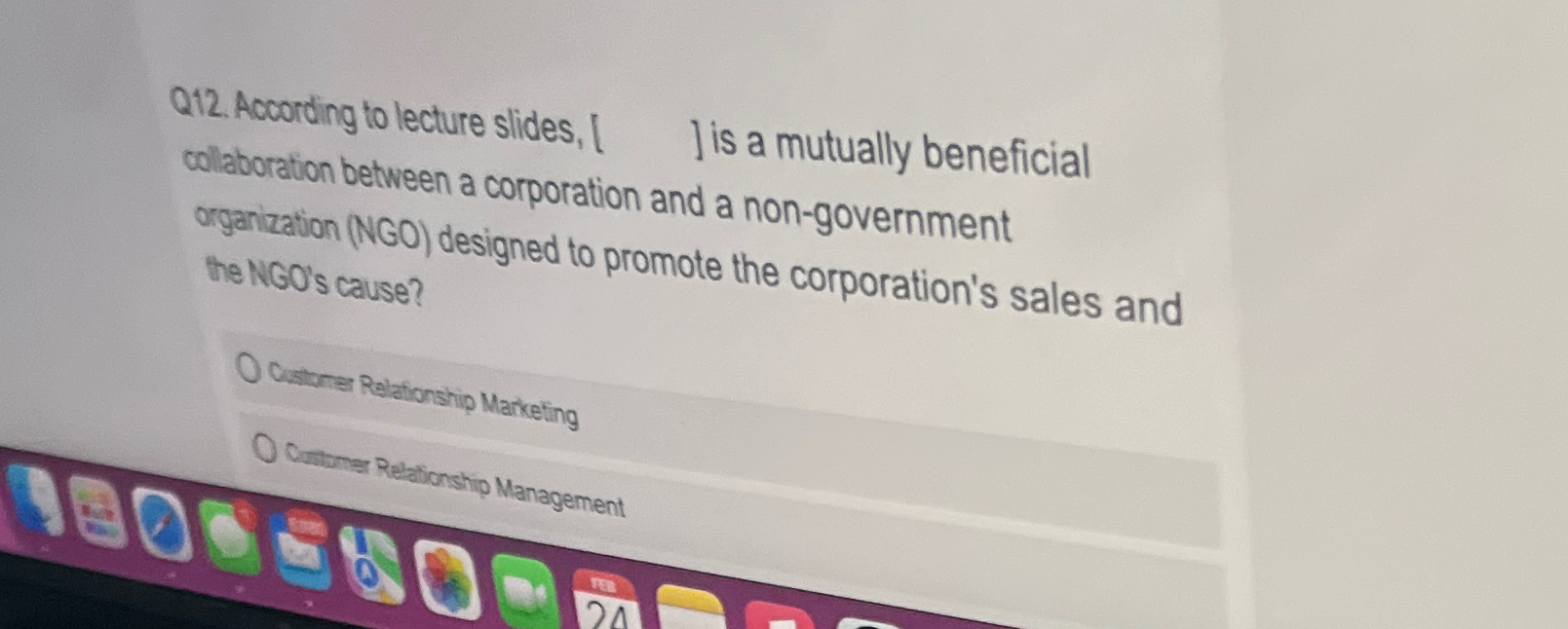 Solved Q12. ﻿According to lecture slides, I ] ﻿is a mutually | Chegg.com