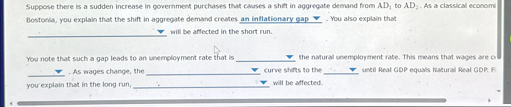 Solved Suppose there is a sudden increase in government | Chegg.com