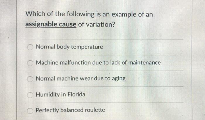 Solved Which of the following is an example of an assignable | Chegg.com