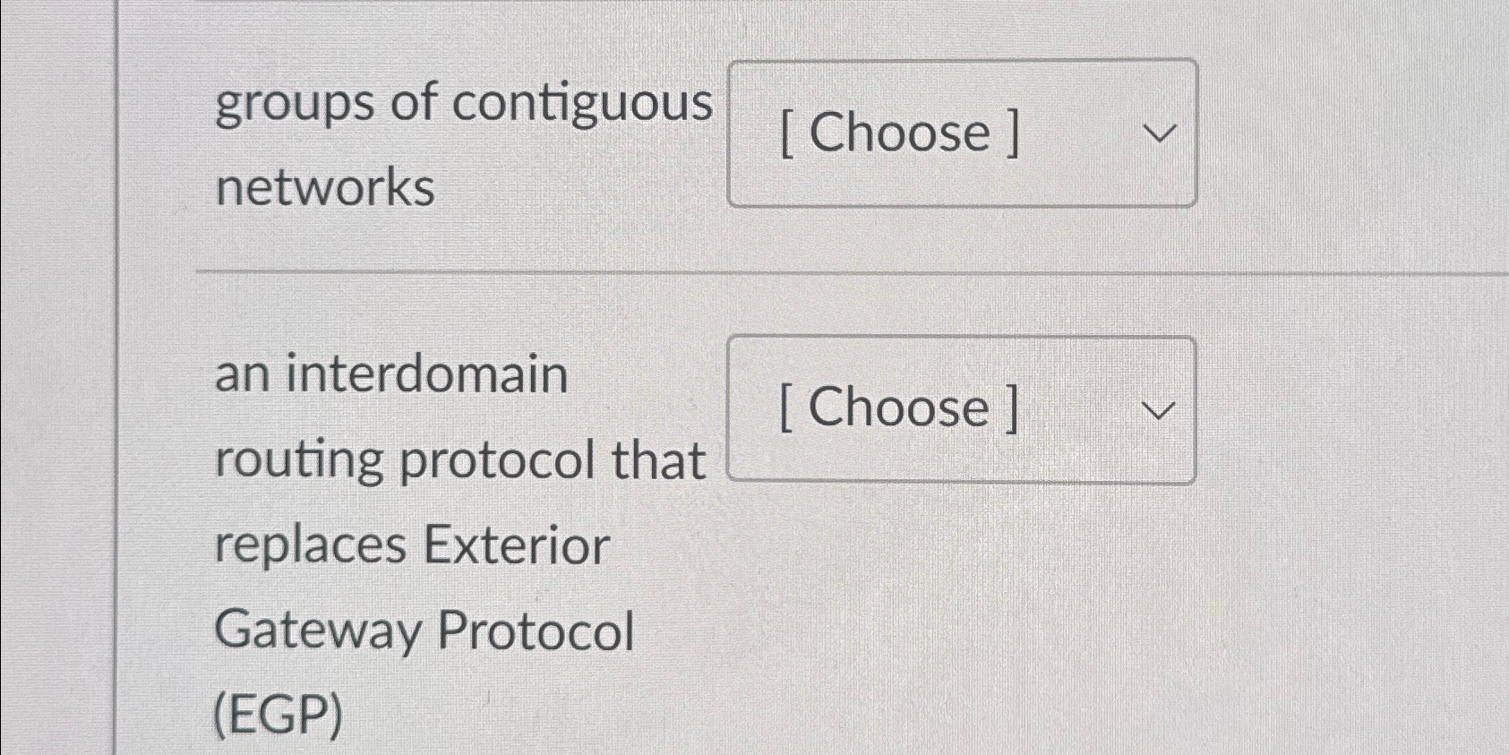 Solved groups of contiguous networksan interdomain routing | Chegg.com