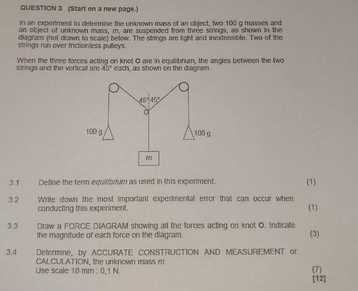 Solved QUESTION 3 (start on a new page.)in an experiment to | Chegg.com