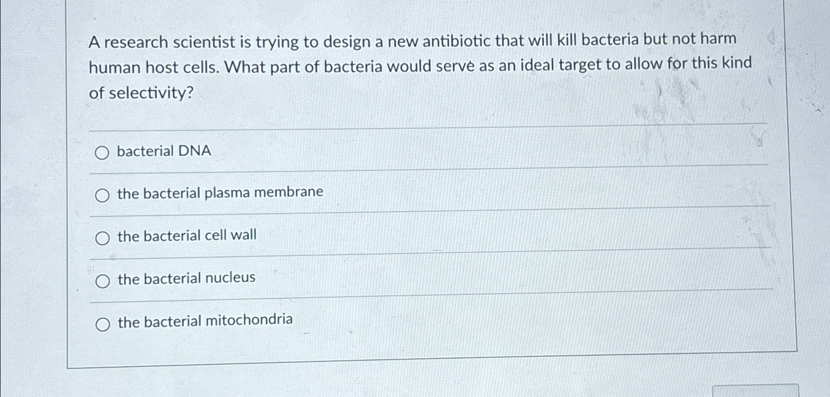 Solved A research scientist is trying to design a new | Chegg.com