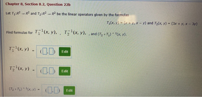Solved Chapter 8, Section 8.2, Question 22b Let T :R2 R2 and | Chegg.com
