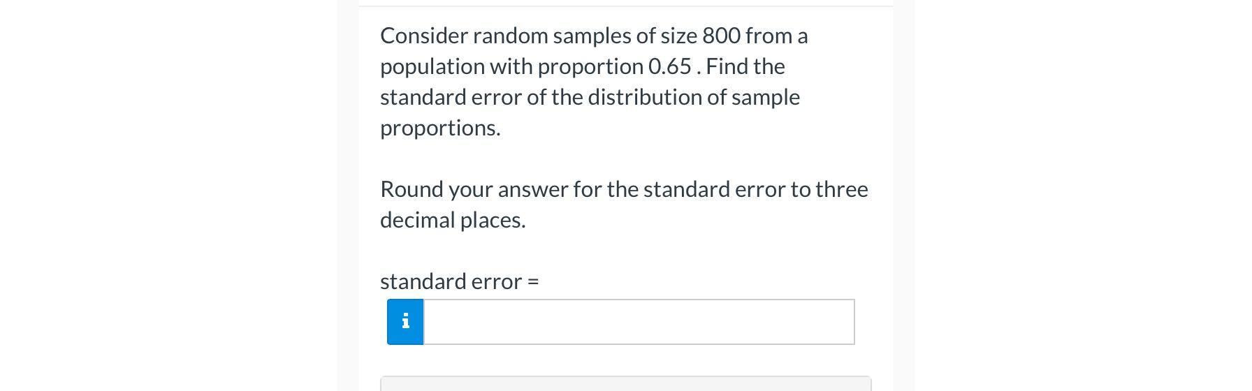 Solved Consider random samples of size 800 ﻿from a | Chegg.com