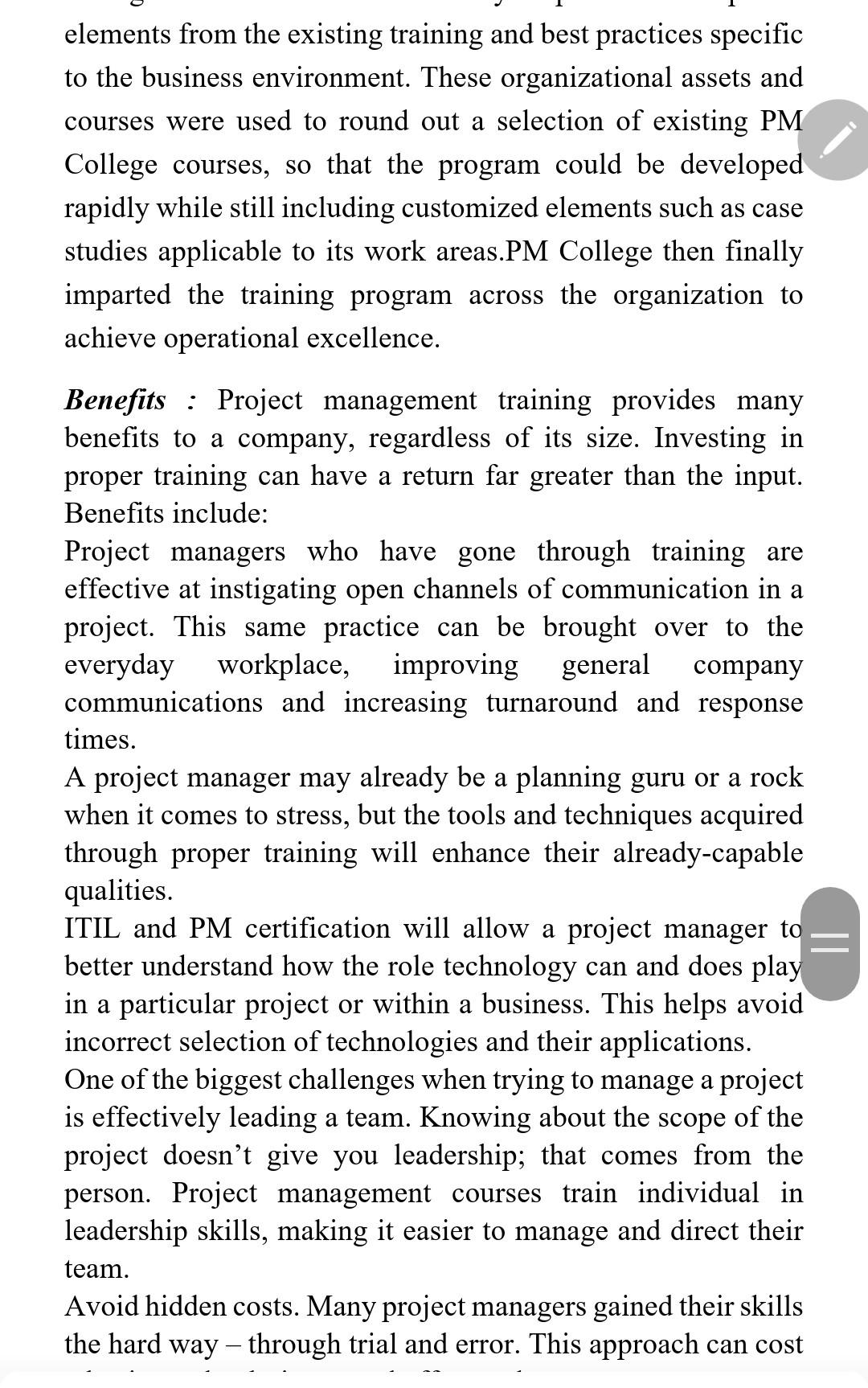 Solved Pl ans project management case study ans MS PROJECT | Chegg.com