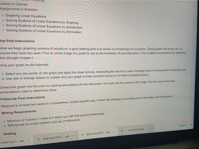 Solved yº Lesson in Canvas Assignments in Knewton • Graphing | Chegg.com