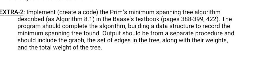 Solved java code EXTRA-2: Implement (create a code) the | Chegg.com
