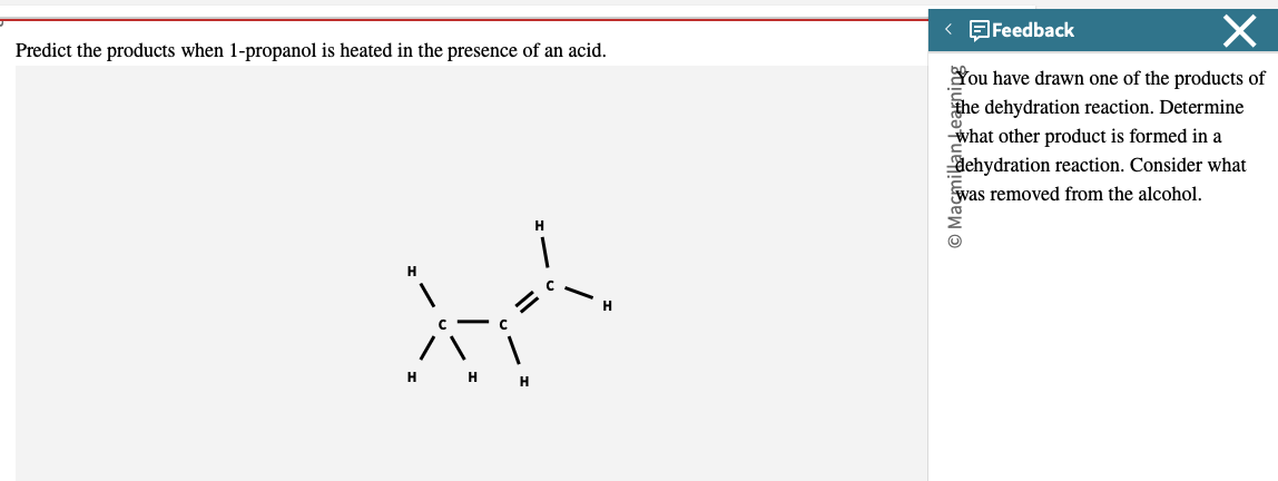 Solved predict the products when 1-propanol is heated in the | Chegg.com