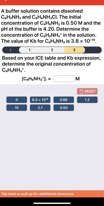 Solved A buffer solution contains dissolved C6H5NH2 and C | Chegg.com