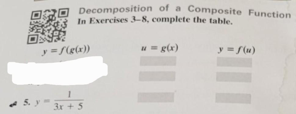 Solved Decomposition of a Composite Function In Exercises | Chegg.com