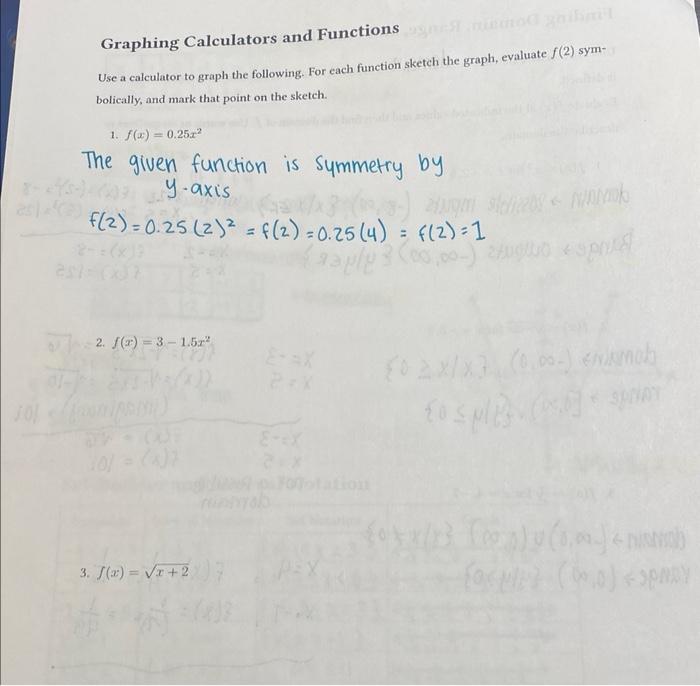 Solved Graphing Calculators and Functions Use a calculator | Chegg.com