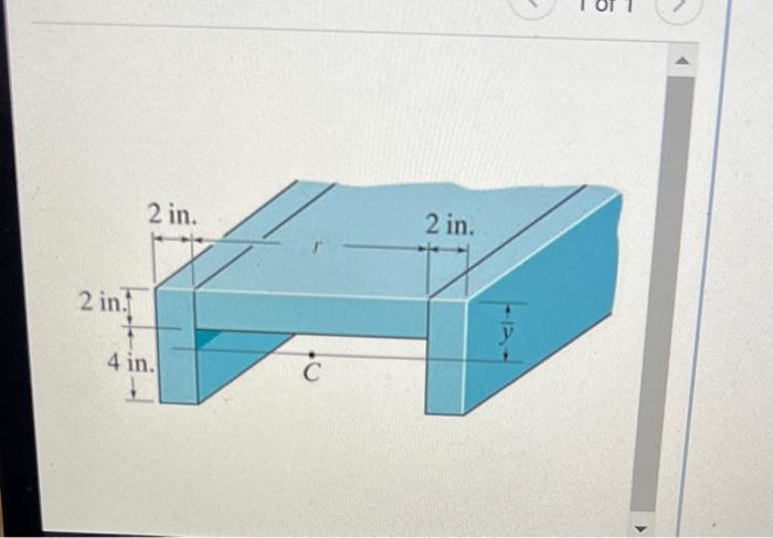 Solved Locate the centroid yˉ of the channel's | Chegg.com