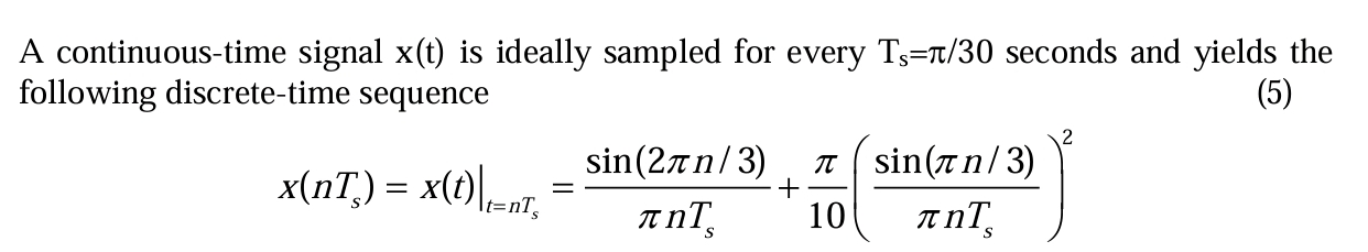 Solved A continuous-time signal x(t) ﻿is ideally sampled for | Chegg.com