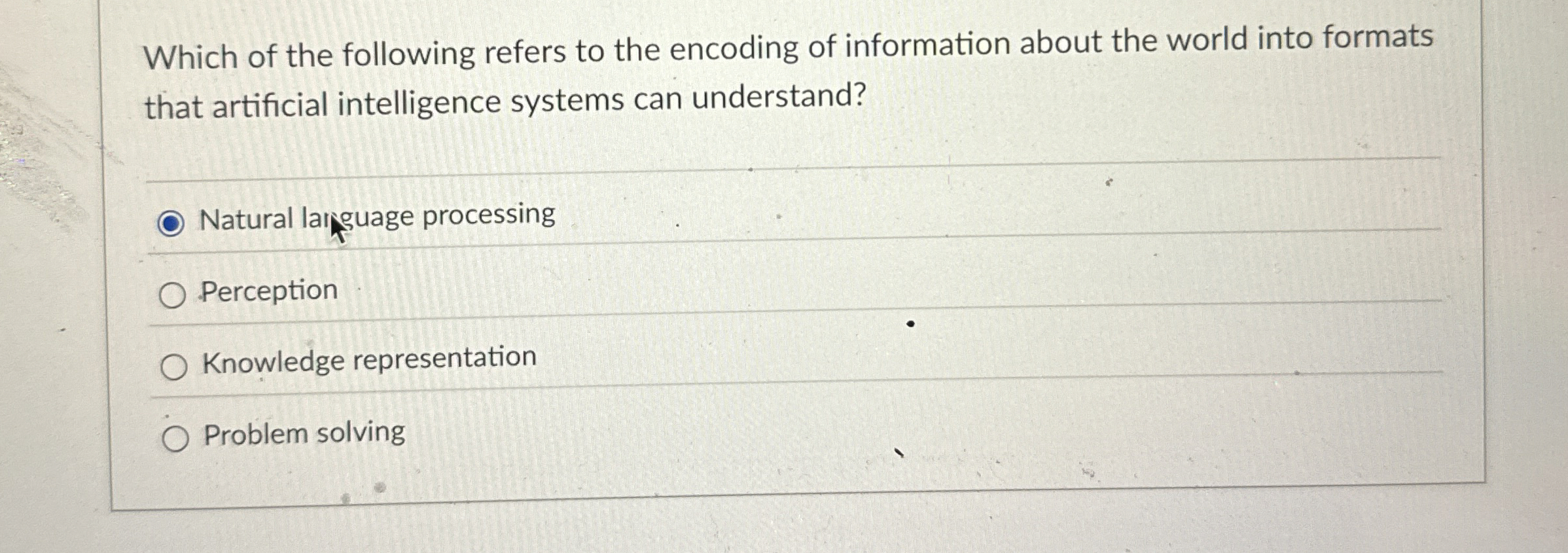 Solved Which of the following refers to the encoding of | Chegg.com
