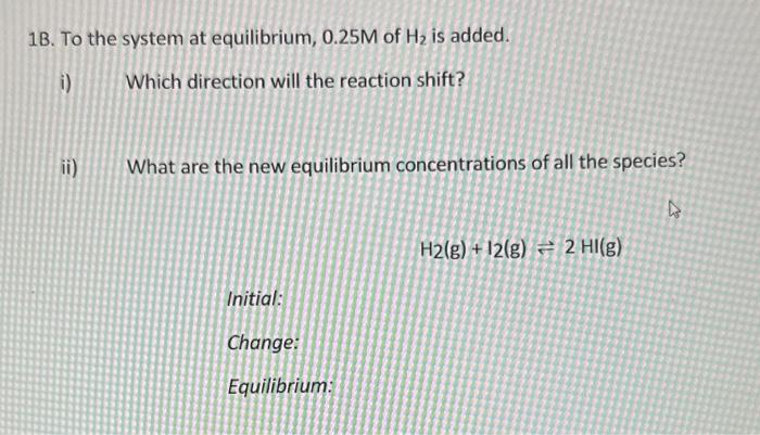 Solved 1) Determine the value of Kc for the following | Chegg.com