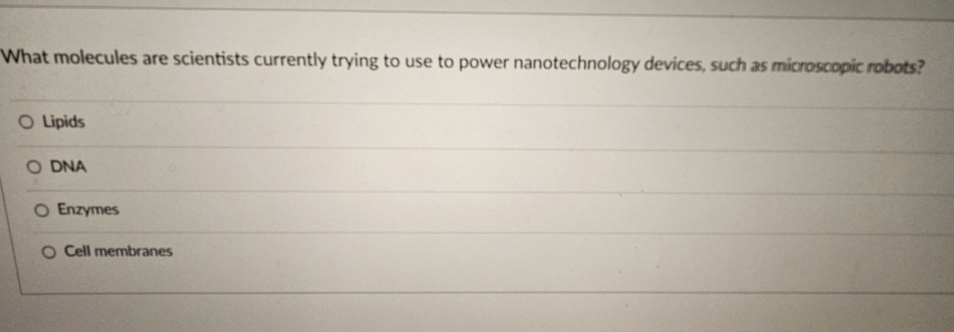 Solved What molecules are scientists currently trying to use | Chegg.com