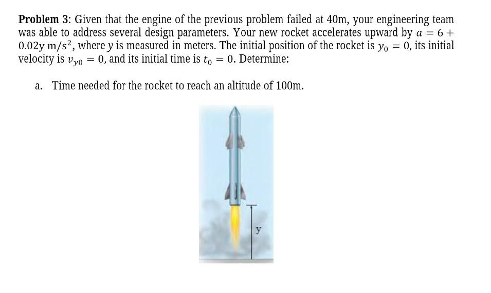 Solved Problem 3: Given that the engine of the previous | Chegg.com