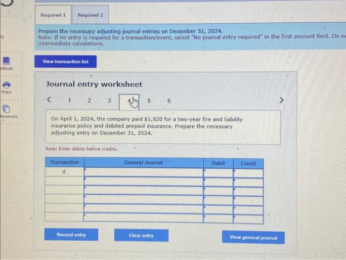 Solved Prepare the necessary adjusting journal entries on | Chegg.com