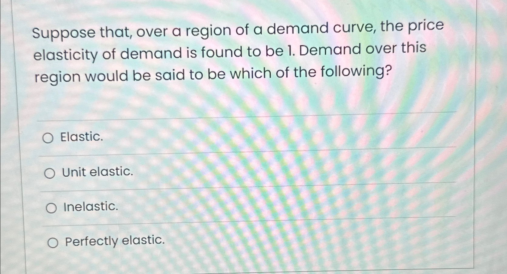 Solved Suppose that, over a region of a demand curve, the | Chegg.com