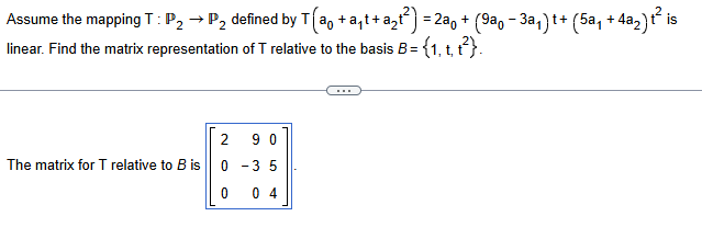 Solved Assume the mapping T:P2→P2 ﻿defined by | Chegg.com