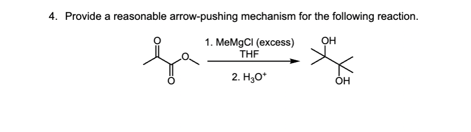 Solved Provide a reasonable arrow-pushing mechanism for the | Chegg.com