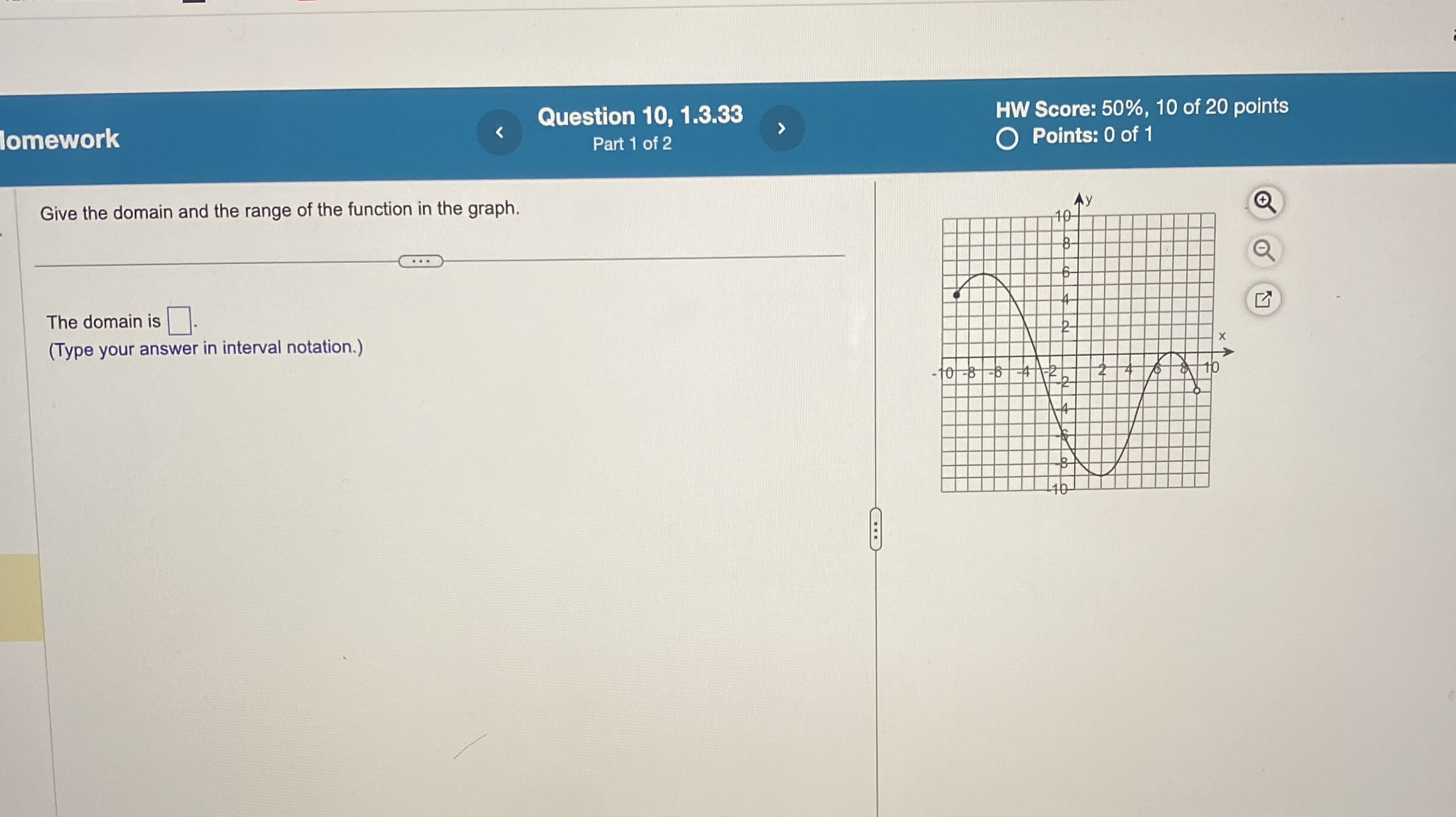 Solved Give the domain of the function defined | Chegg.com