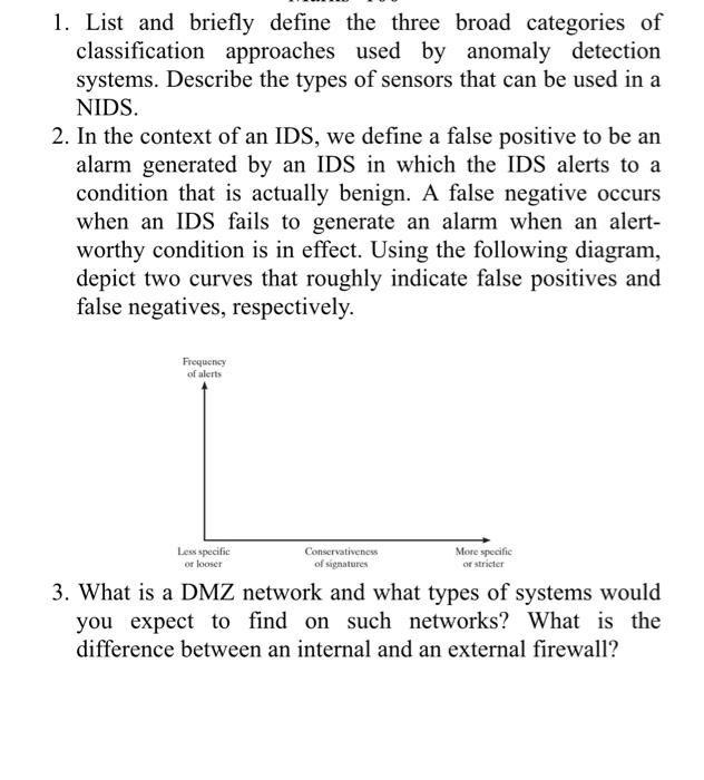 Solved 1. List and briefly define the three broad categories | Chegg.com