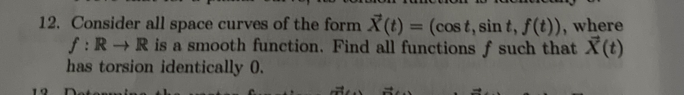 Consider all space curves of the form | Chegg.com