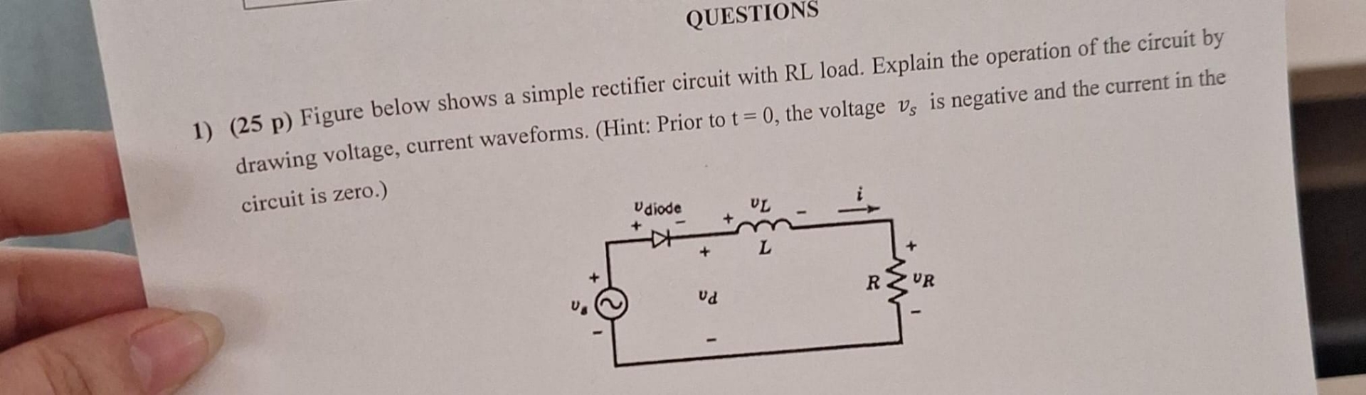 Solved QUESTIONS( 25p ) ﻿Figure below shows a simple | Chegg.com