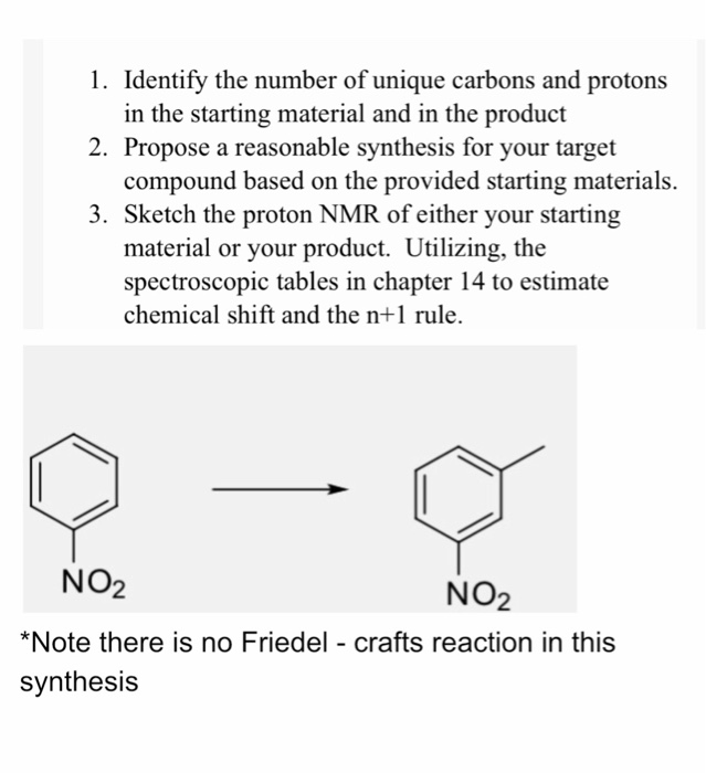 Solved 1. Identify the number of unique carbons and protons | Chegg.com
