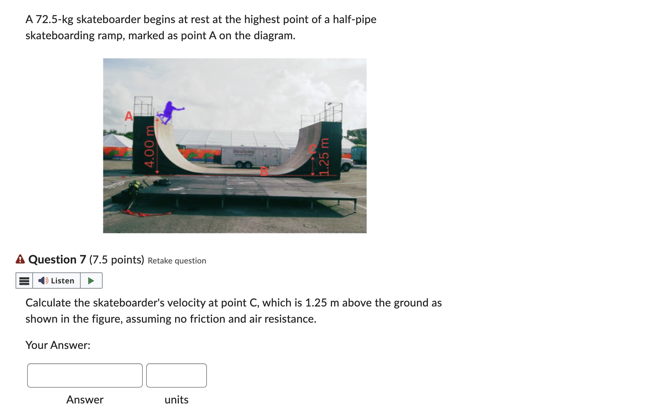 Solved Question 8 ( 7.5 ﻿points) ﻿Retake questionIf the | Chegg.com