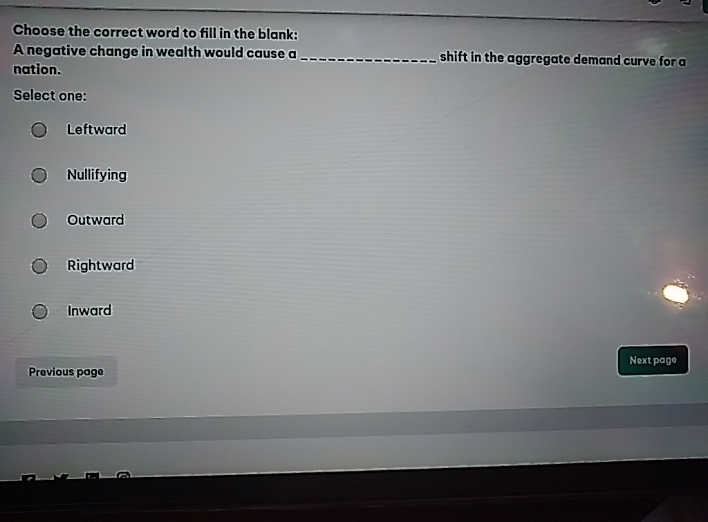 Solved Choose the correct word to fill in the blank:A | Chegg.com