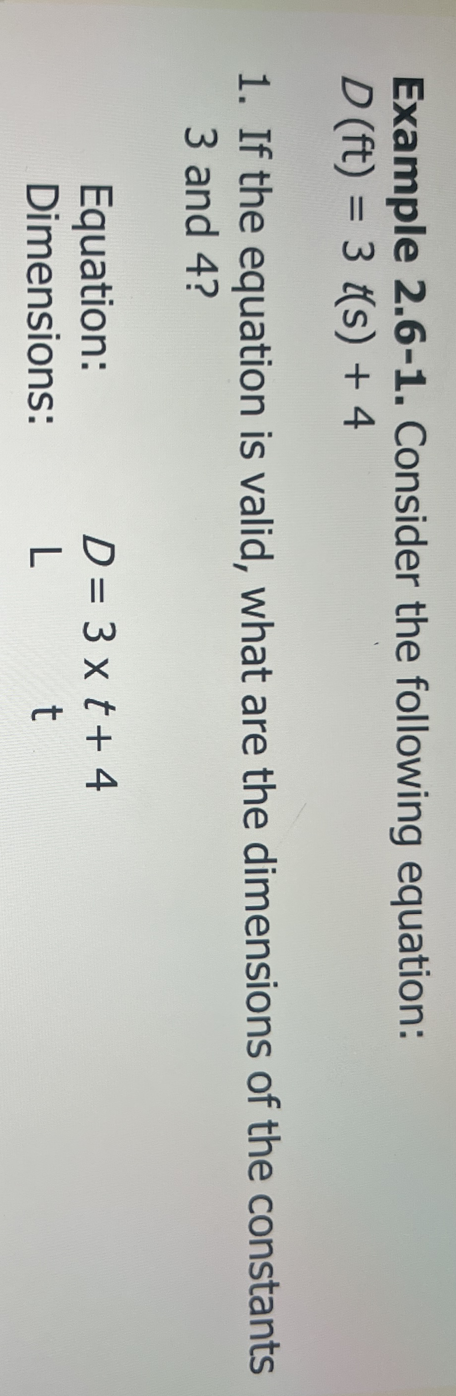 Solved Example 2.6-1. ﻿Consider the following | Chegg.com