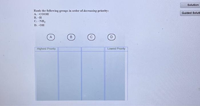 Solved Rank the following groups in order of decreasing | Chegg.com
