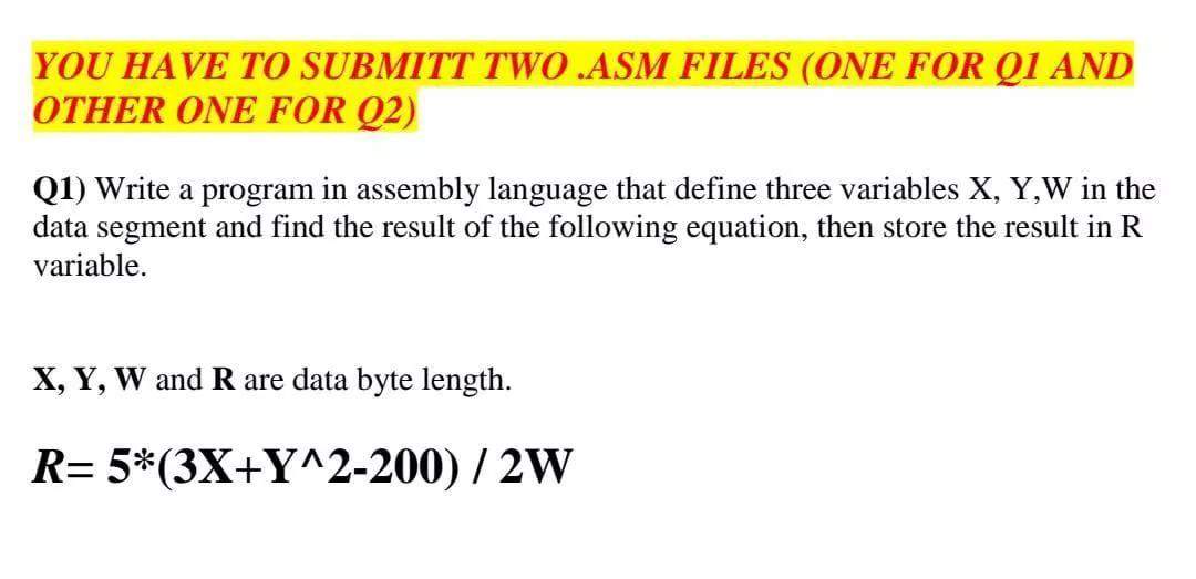 Solved (2) Write an assembly program that declares a macro | Chegg.com