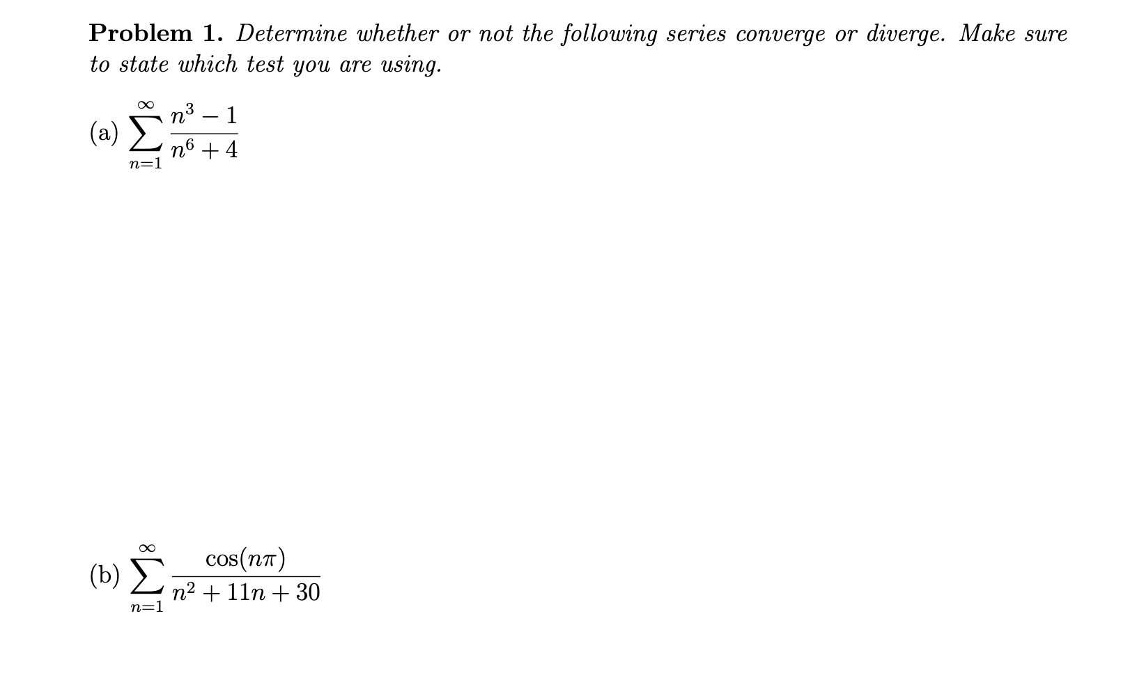 Solved Problem 1. Determine whether or not the following | Chegg.com Solved Problem 1. Determine whether or not the following | Chegg.com