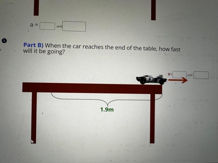 Solved Part A) The wind-up toy car as shown below is placed | Chegg.com